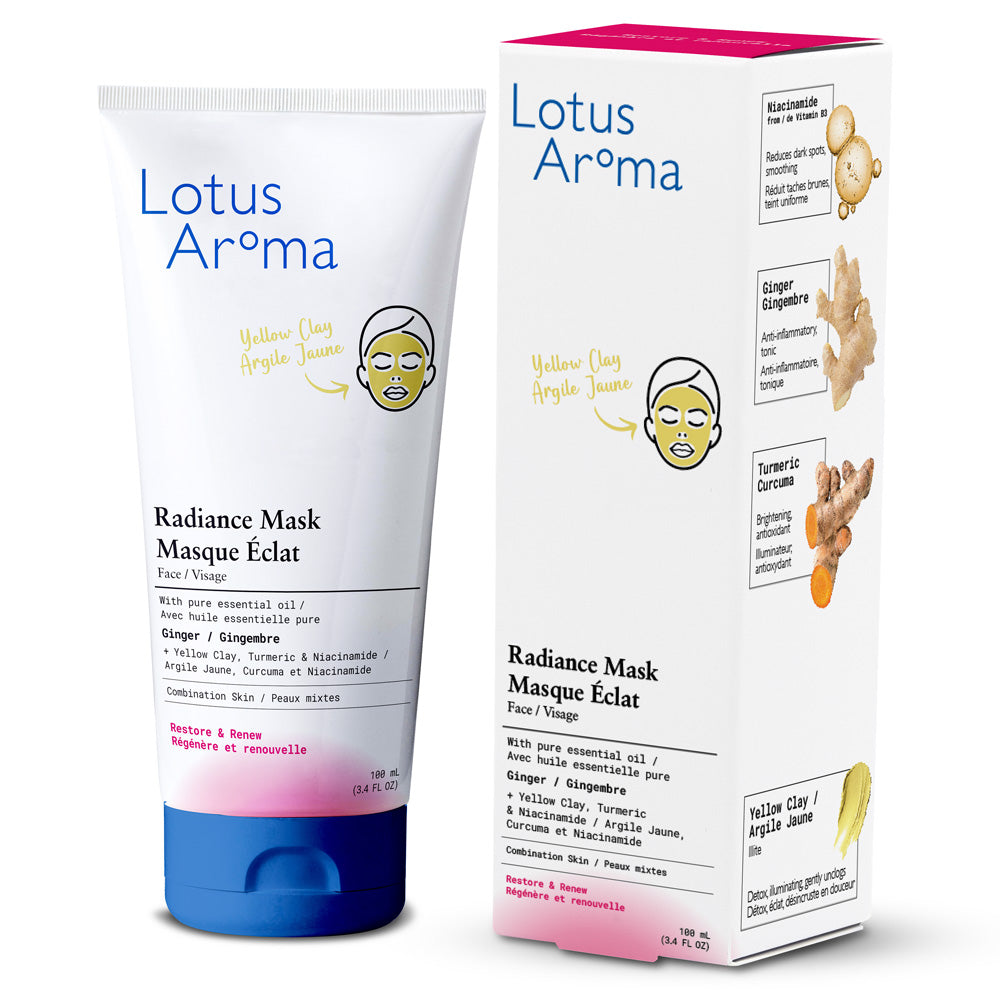 Radiance Facial Mask - Yellow Clay | Lotus Aroma